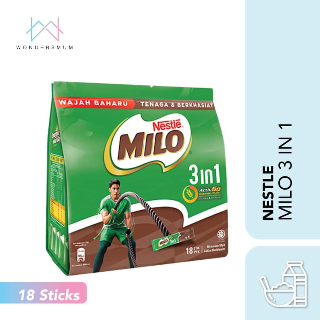 MILO 3in1 ACTIV-GO Mixes 18 x 33g – Wondersmum